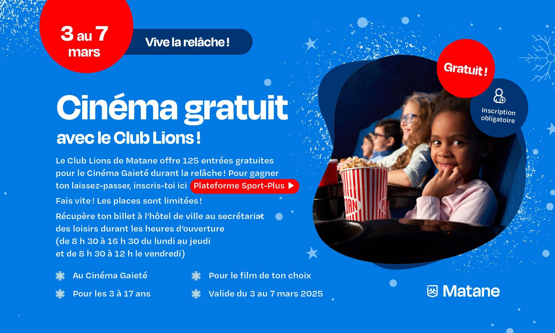 Calendrier Quoi faire à Matane et aux environs - Ville de Matane