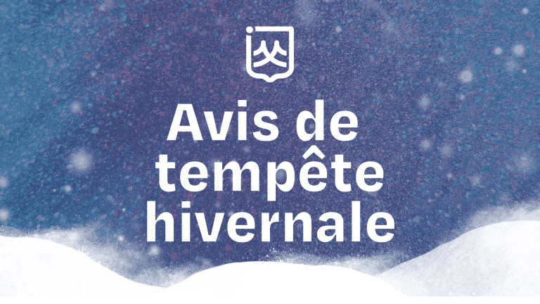 Avertissement de tempête hivernale et avis de veille de grandes marées ...